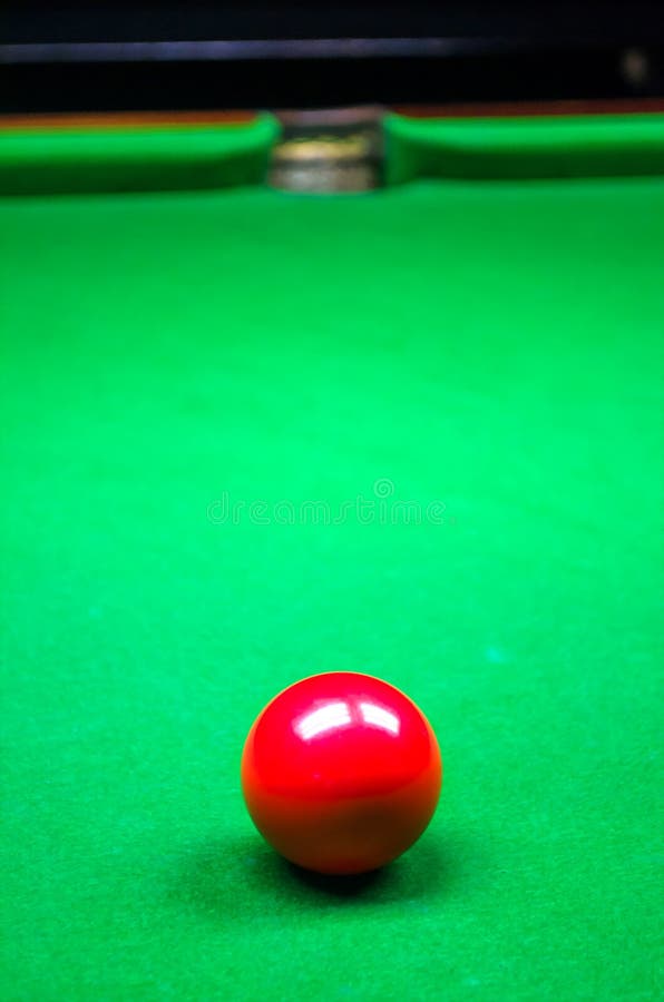 Red Billiard Ball stock photo. Image of corner, shine - 1394688