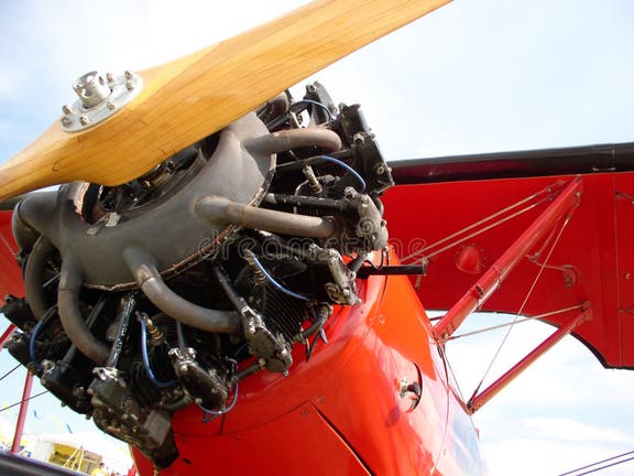 Red Biplane stock photo. Image of shows, prop, biplane, plane - 7638