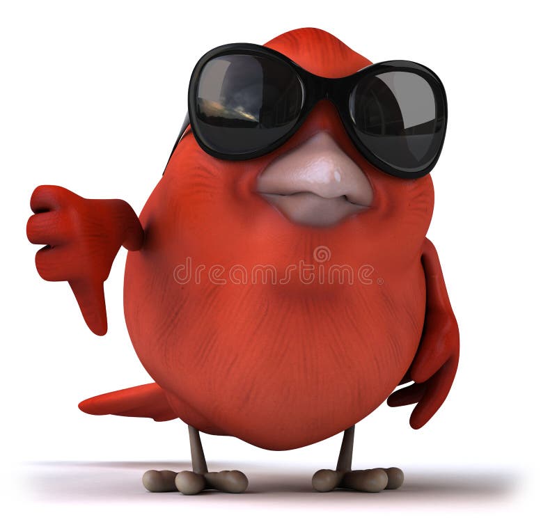 Red bird stock illustration. Illustration of white, redbreast - 45377260