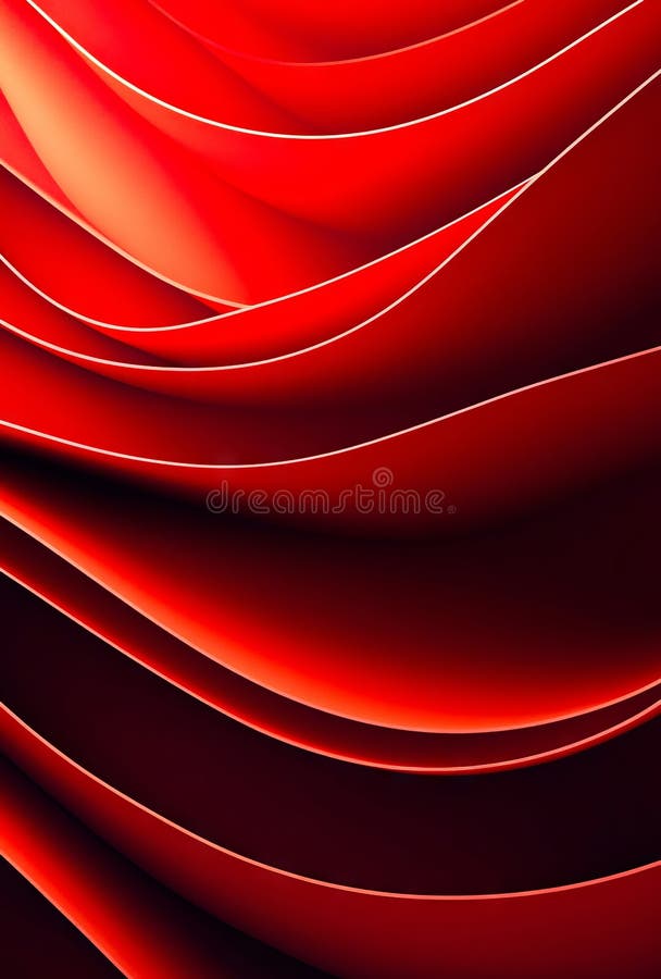 A Red and Black Abstract Background with Wavy Lines Stock Image - Image ...
