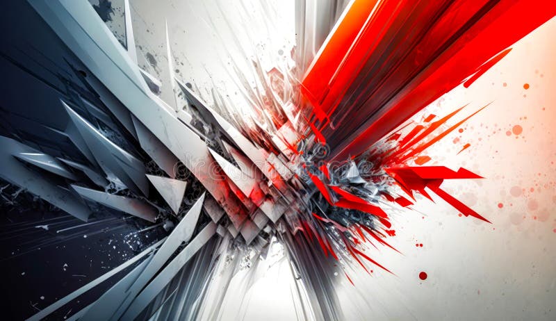 Red and Black Abstract Background with White and Red Lines. Generative ...