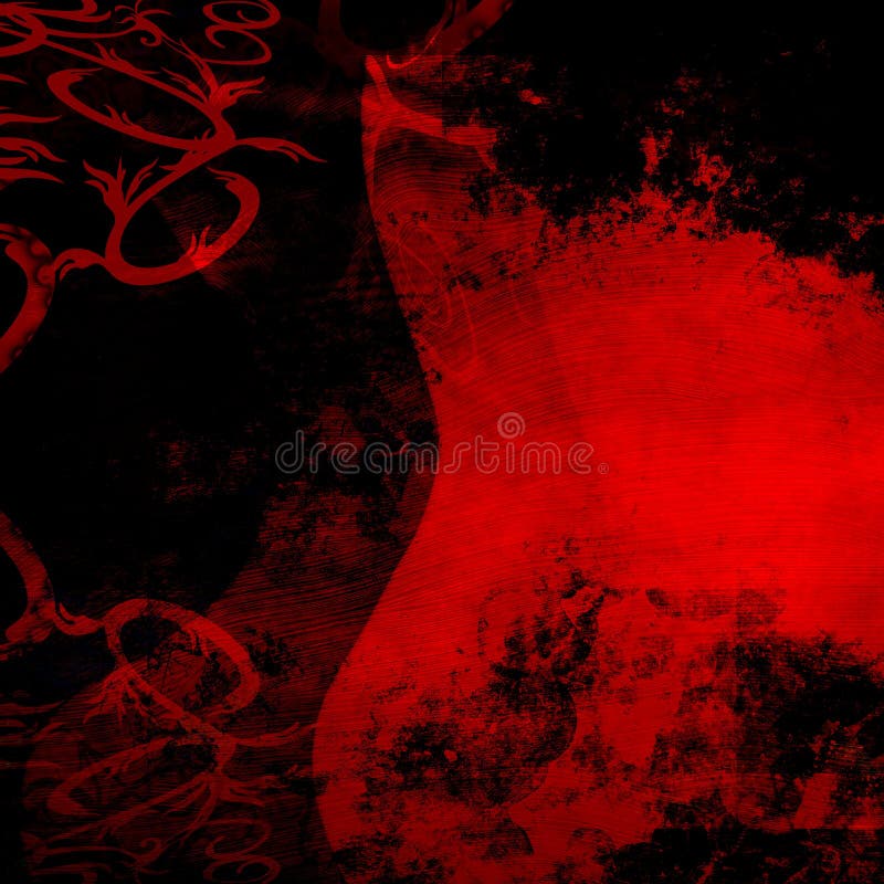 Red-Black Abstract Horror Background Stock Illustration - Illustration ...