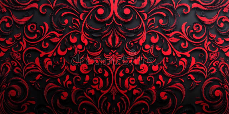 Red Black Abstract Pattern Seamless Texture Background for Design ...