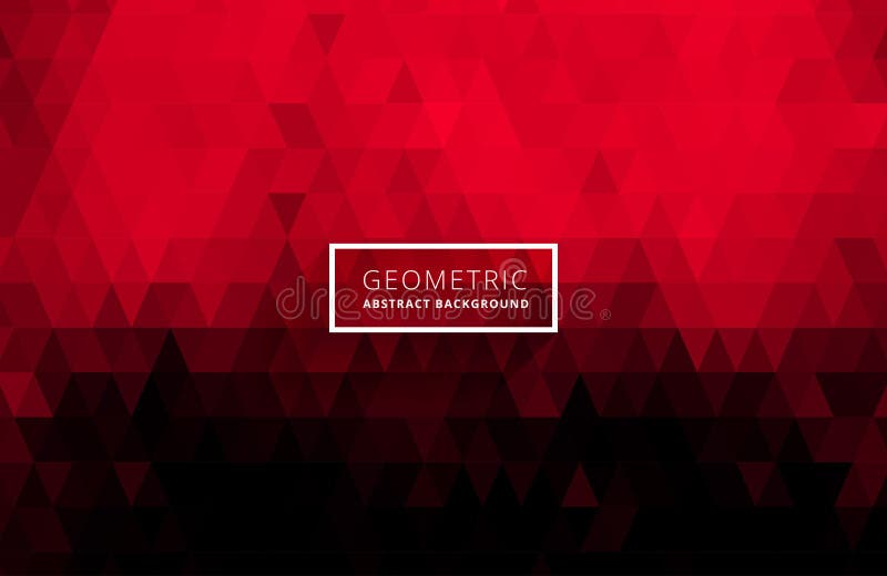 Red and Black Abstract Triangle Pattern Background Design Stock Vector ...