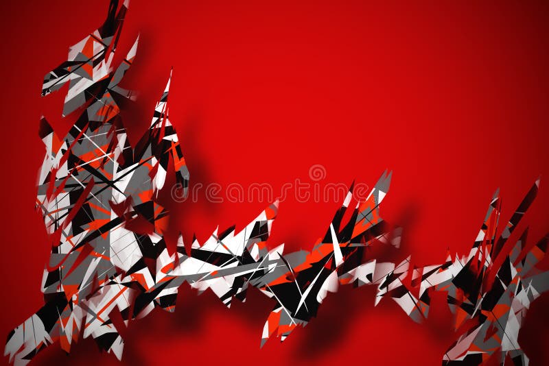 Red Black Abstraction stock illustration. Illustration of luxury ...