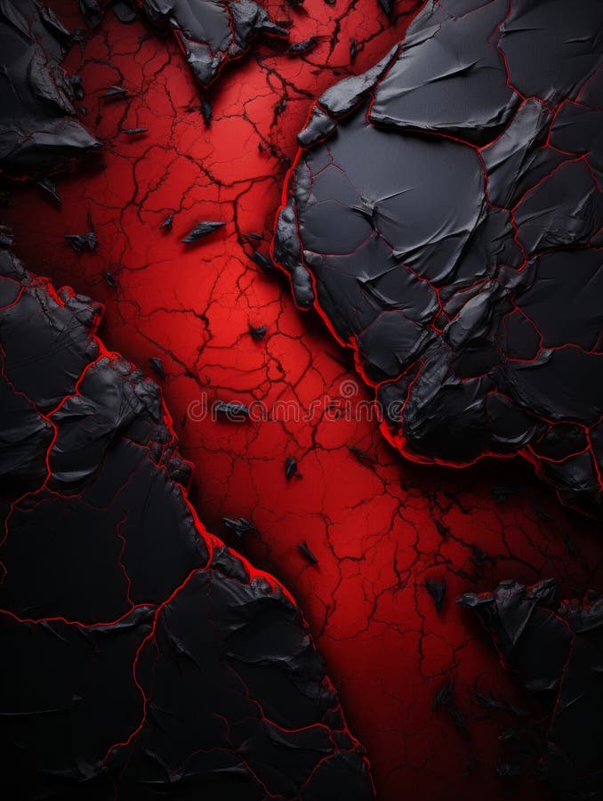 Red Blood Cracks Sandstone Elephant Paint Liquid Pattern Abstract Vivid ...