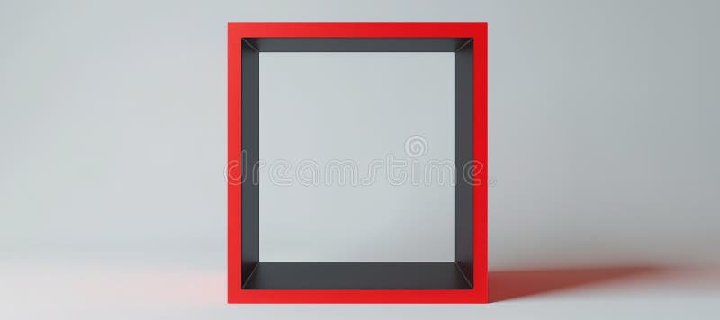 Red Black Box Frame Background, Splash Stock Illustration ...