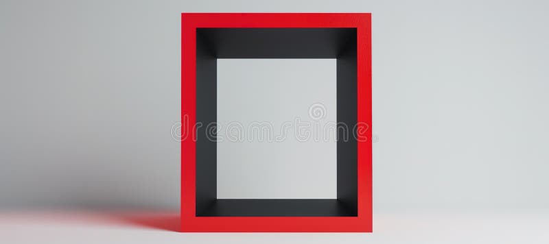 Red Black Box Frame Background, Splash Stock Illustration ...