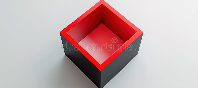 Red Black Box Frame Background, Splash Stock Illustration ...