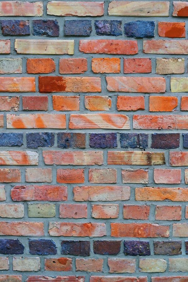 Red and Black Brick Wall. Brick Wall Texture. Vertical Banner. Stock ...