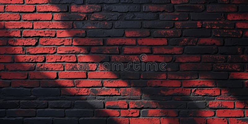 Red and Black Brick Wall Texture Background. Stock Image - Image of ...
