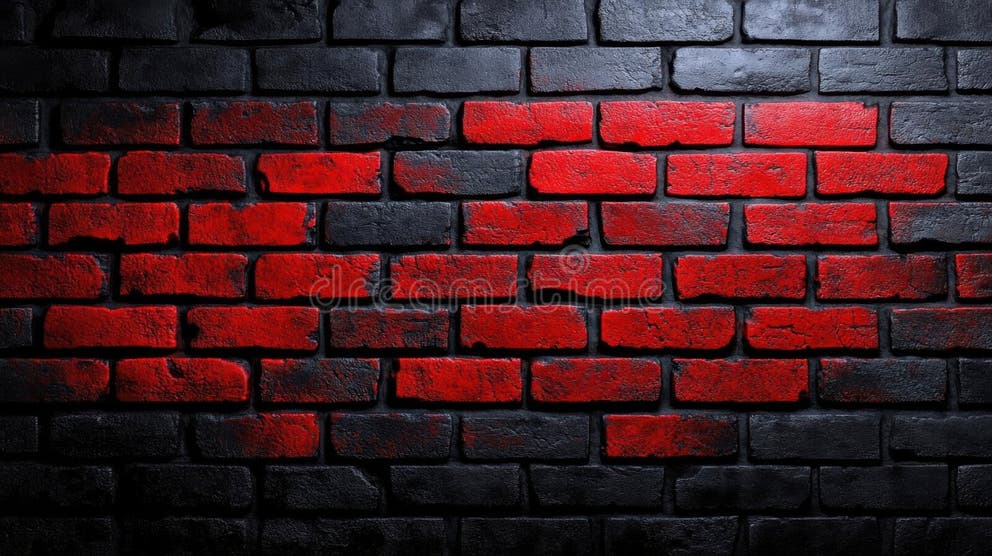 Red and Black Brick Wall Texture Stock Photo - Image of texture, wall ...