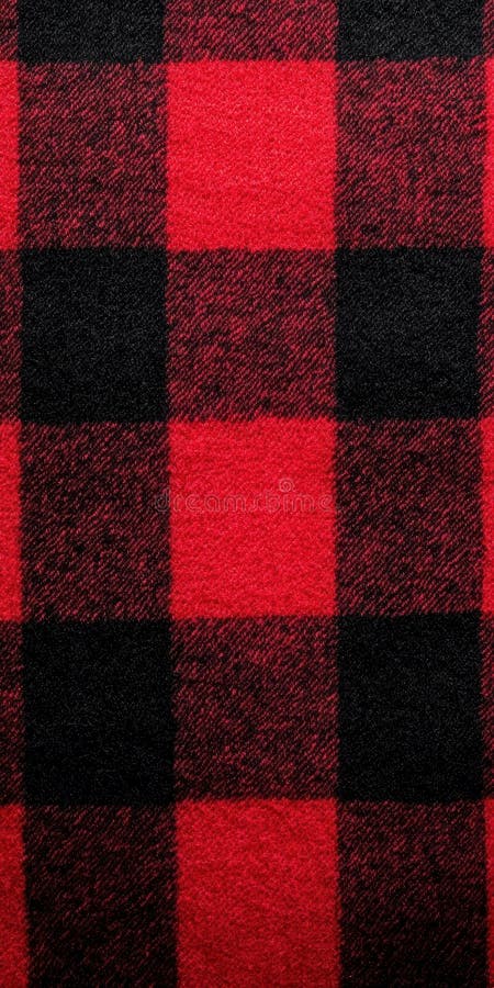 Red and Black Buffalo Plaid Fabric Pattern with Classic Checkered ...