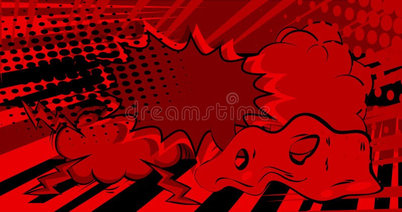 Black Cartoon Background Animation, Dark Comic Book Backdrop Video ...