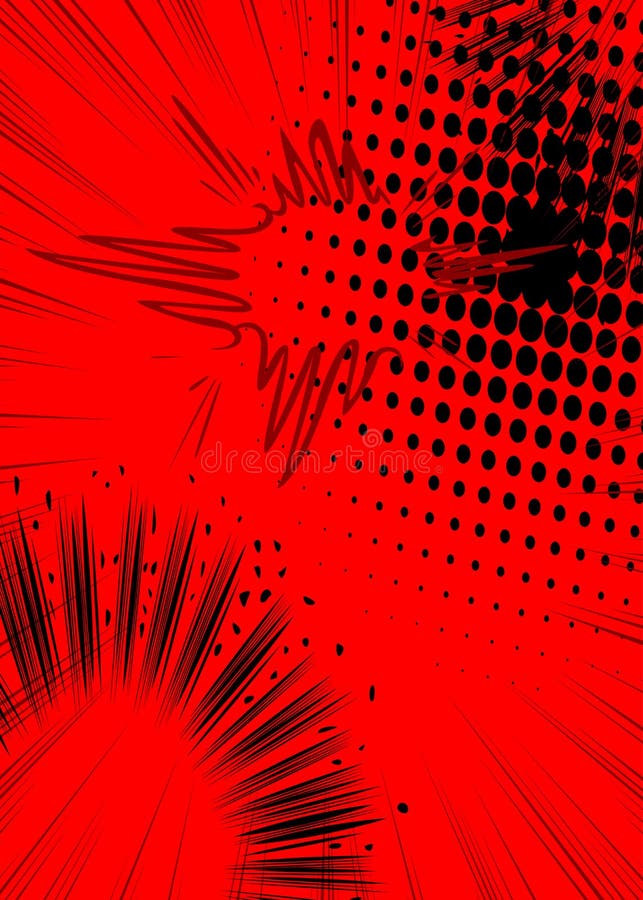 Cartoon Black Background, Comic Book Dark Backdrop. Retro Vector Comics ...