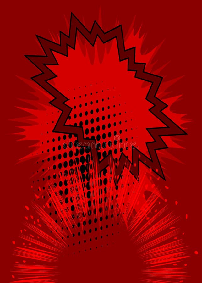 Cartoon Black Background, Comic Book Dark Backdrop. Retro Vector Comics ...