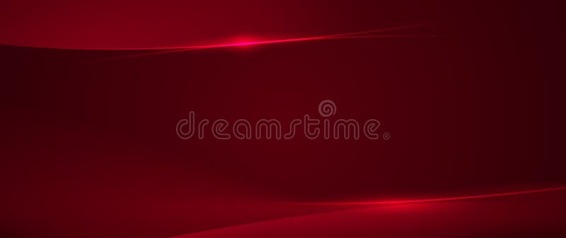 Vector Abstract, Red - Black Color Background, Luxury Wave Flow Line ...