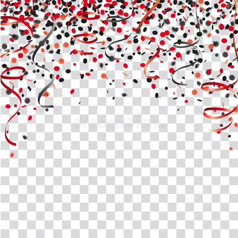 Red Confetti Clipart Transparent