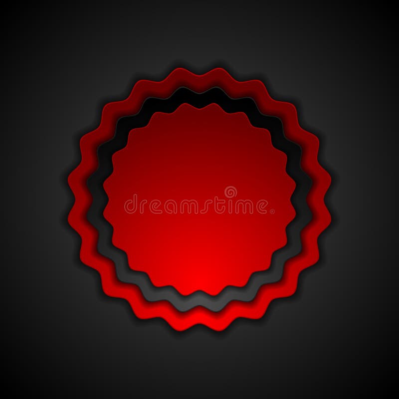 Red and Black Contrast Label Sticker Background Stock Vector ...