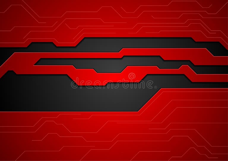 Red Black Circuit Background Stock Illustrations – 5,575 Red Black ...