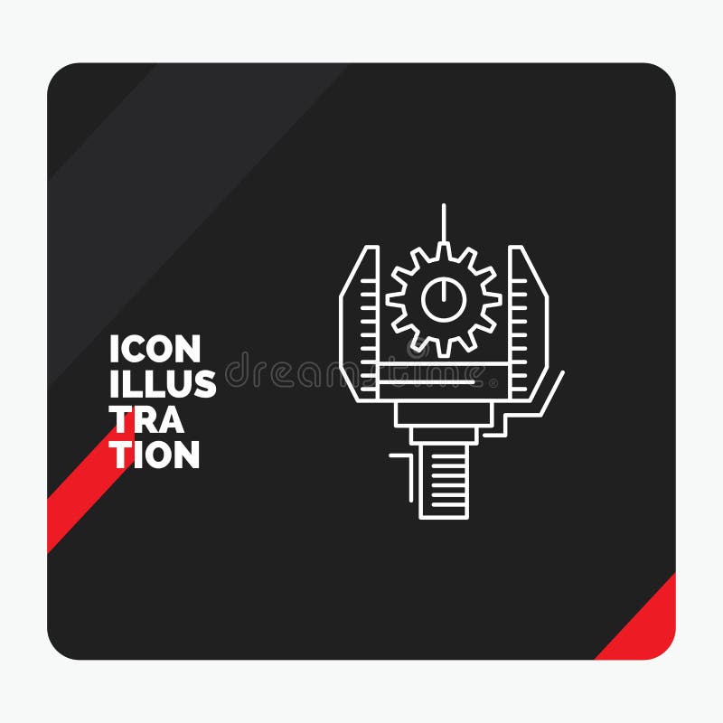 Red and Black Creative Presentation Background for Automation, Industry ...