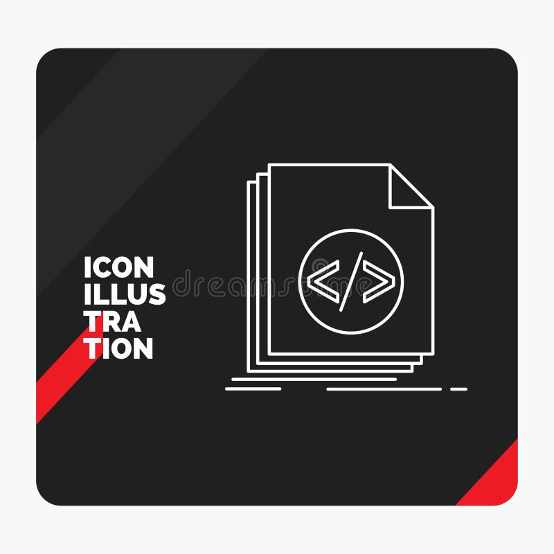 Red And Black Creative Presentation Background For Code Coding File Programming Script Line