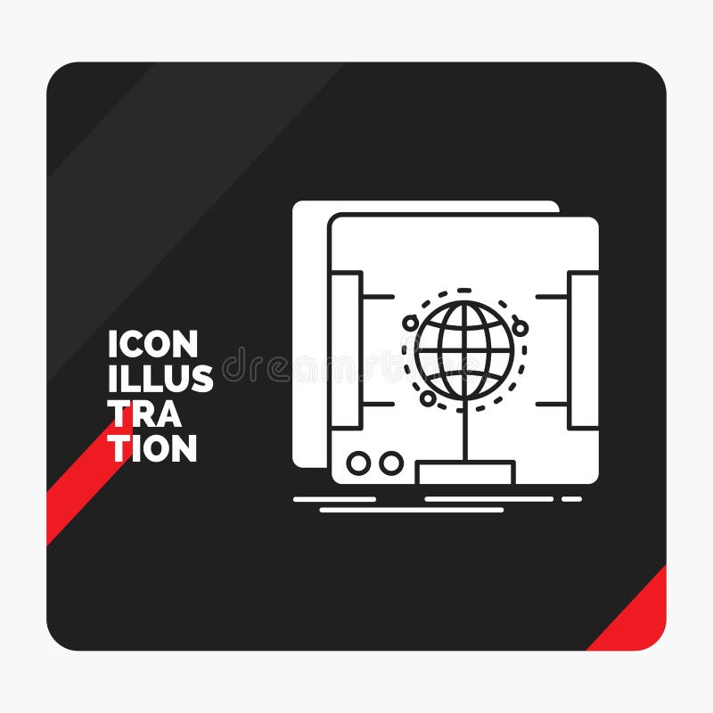 Red and Black Creative Presentation Background for 3d, Dimensional ...