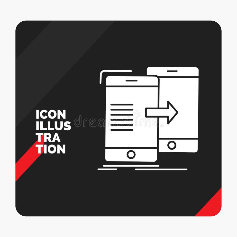 Red and Black Creative Presentation Background for Data, Sharing, Sync ...