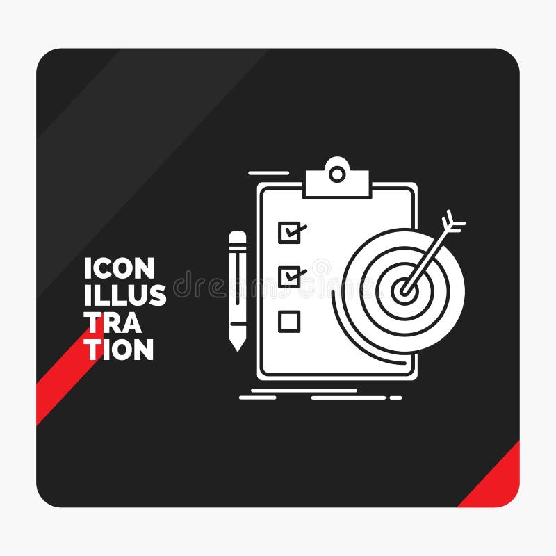 Red and Black Creative Presentation Background for Goals, Report ...