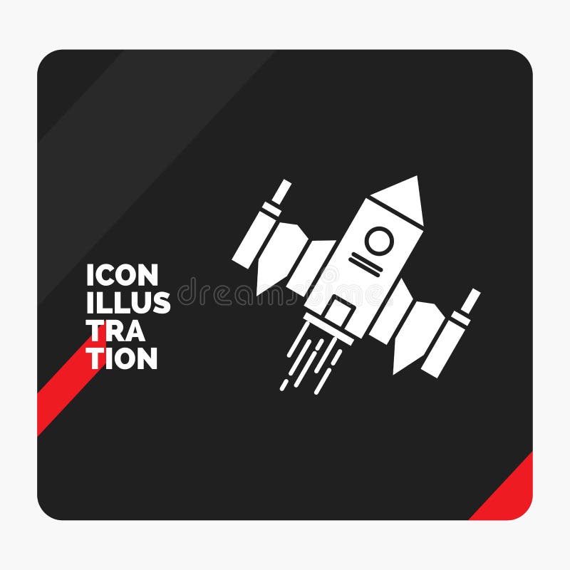 Red and Black Creative Presentation Background for Spacecraft ...