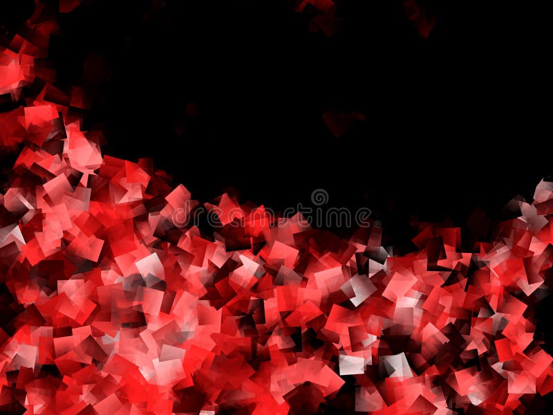 Red and Black Cubism Design Stock Illustration - Illustration of blank ...