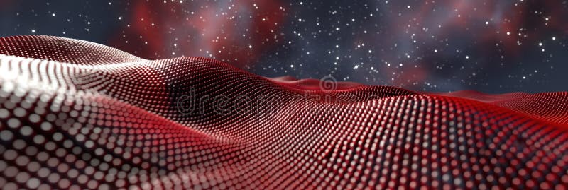 Red and Black Dot Matrix Pattern with a Futuristic and High-tech ...