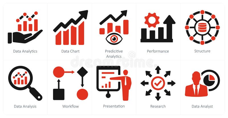 A Set of 10 Data Analytics Icons As Data Analytics, Data Chart ...