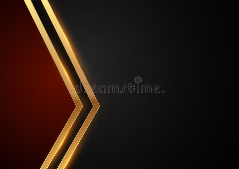 Red Black and Gold Abstract Background Stock Vector - Illustration of ...