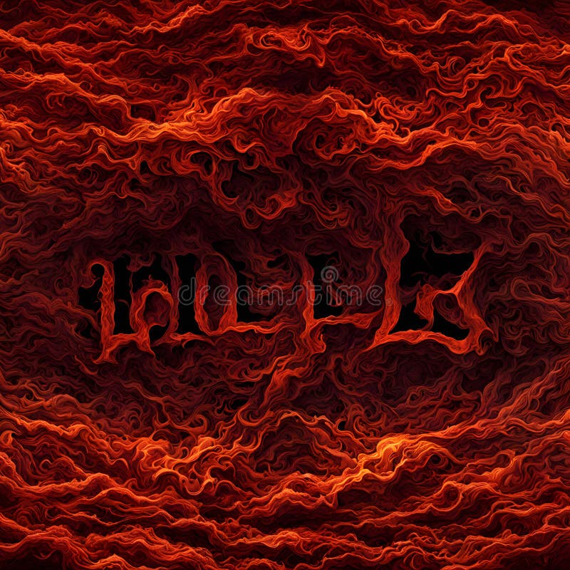 Red and Black Hell and Apocalypse , Ai-generatet Stock Illustration ...