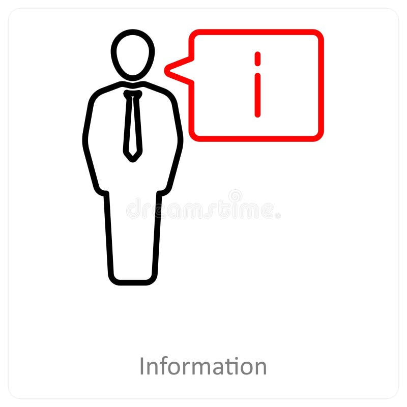 Information and Service Icon Concept Stock Illustration - Illustration ...