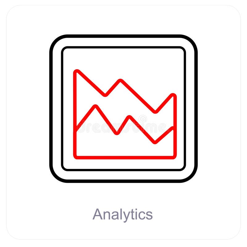 Analytics and Analysis Icon Concept Stock Vector - Illustration of ...