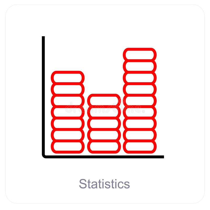 Statistics and Analysis Icon Concept Stock Vector - Illustration of ...