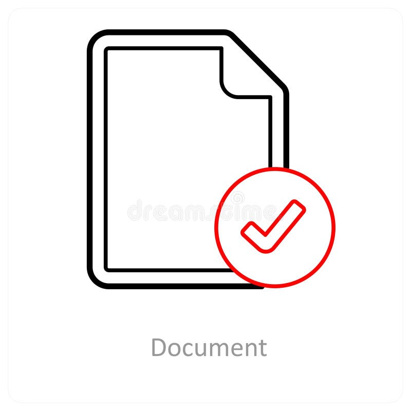Document stock vector. Illustration of concept, icon - 339947516