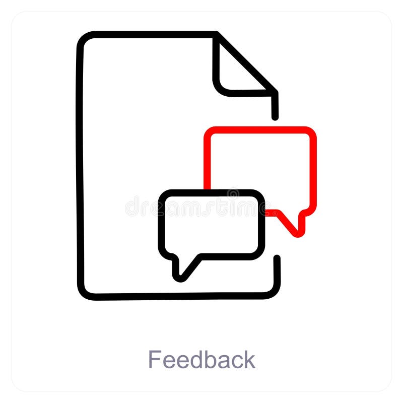 Feedback and Views Icon Concept Stock Vector - Illustration of line, views: 338152630