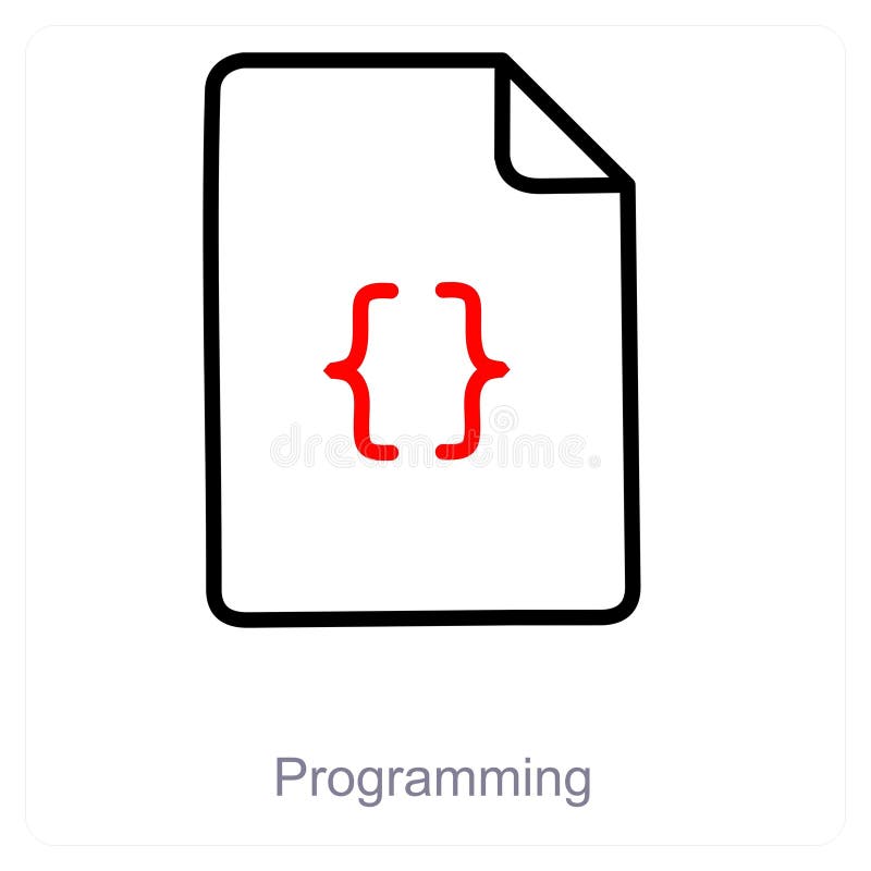 Programming and Binary Icon Concept Stock Vector - Illustration of icon ...