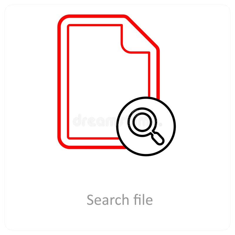 Search File stock illustration. Illustration of vector - 339947484