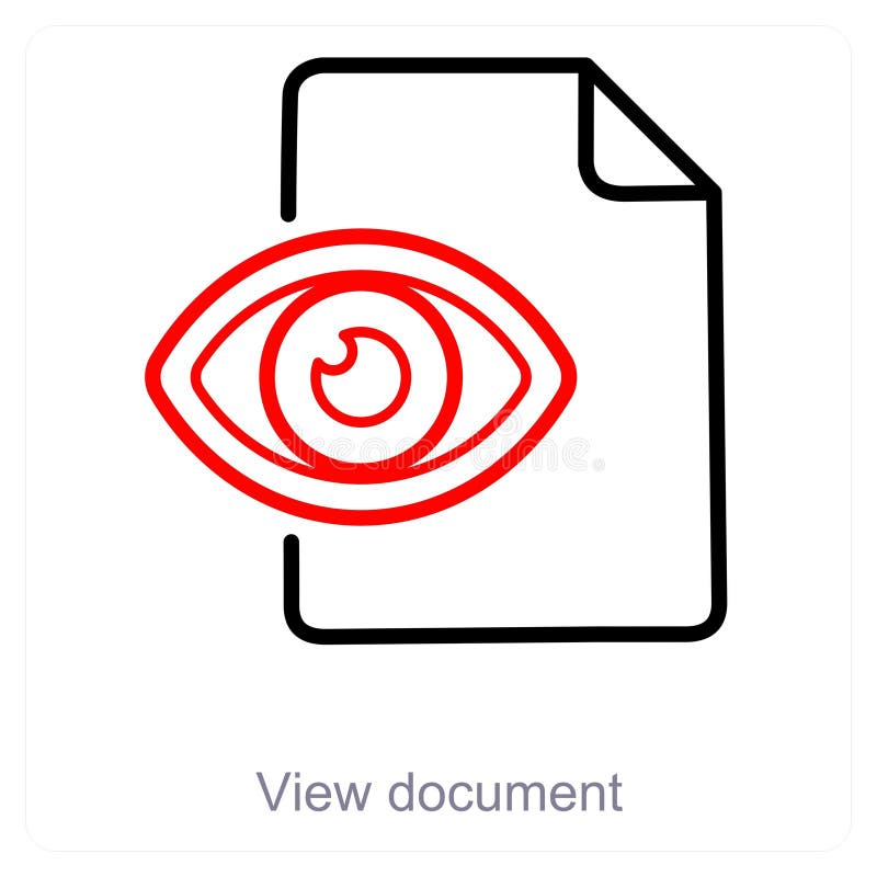 View Document and Audit Icon Concept Stock Vector - Illustration of ...