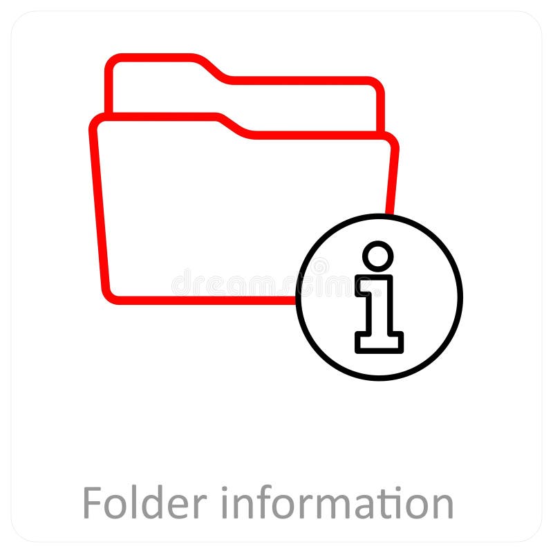 Folder Information stock vector. Illustration of info - 339949004
