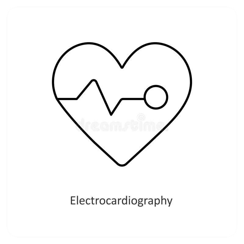 Electrocardiography stock illustration. Illustration of vector - 338188970