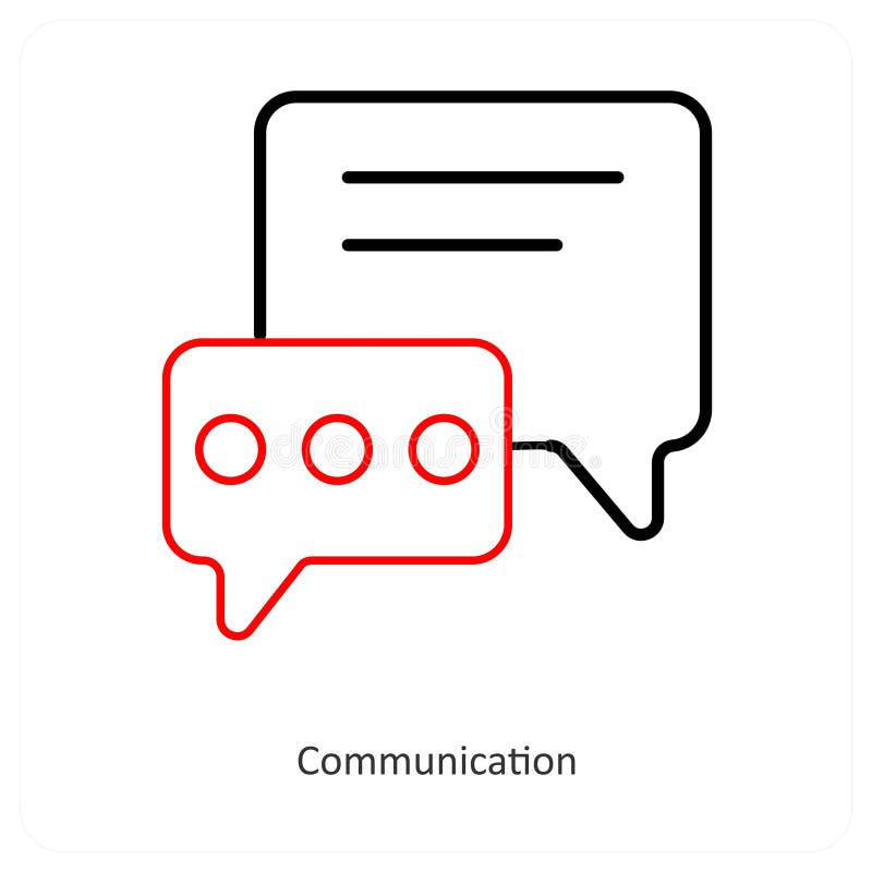 Communication and Message Icon Concept Stock Illustration ...