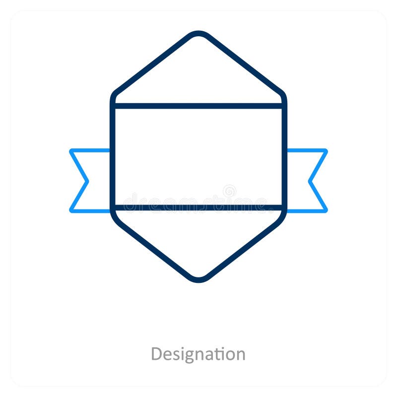 Designation and Path Icon Concept Stock Vector - Illustration of ...