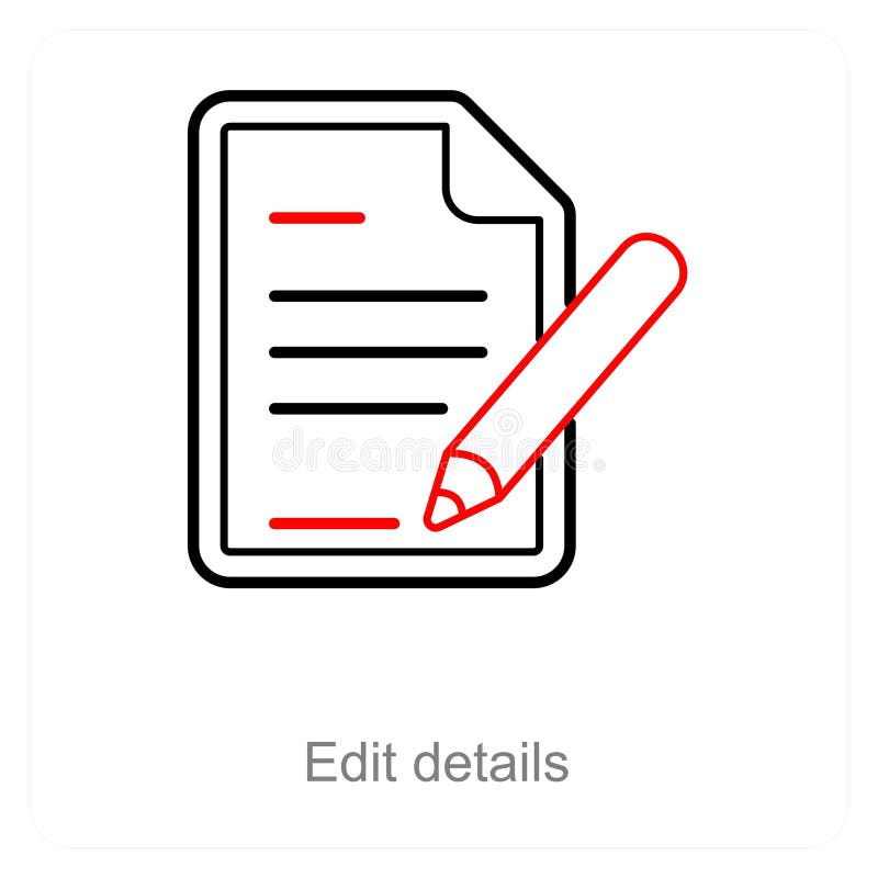 Edit details stock illustration. Illustration of design - 340053749