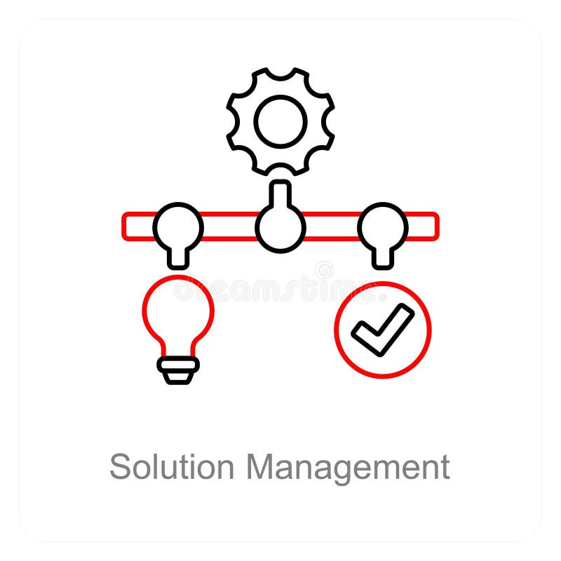 Solution Management stock illustration. Illustration of line - 340054063