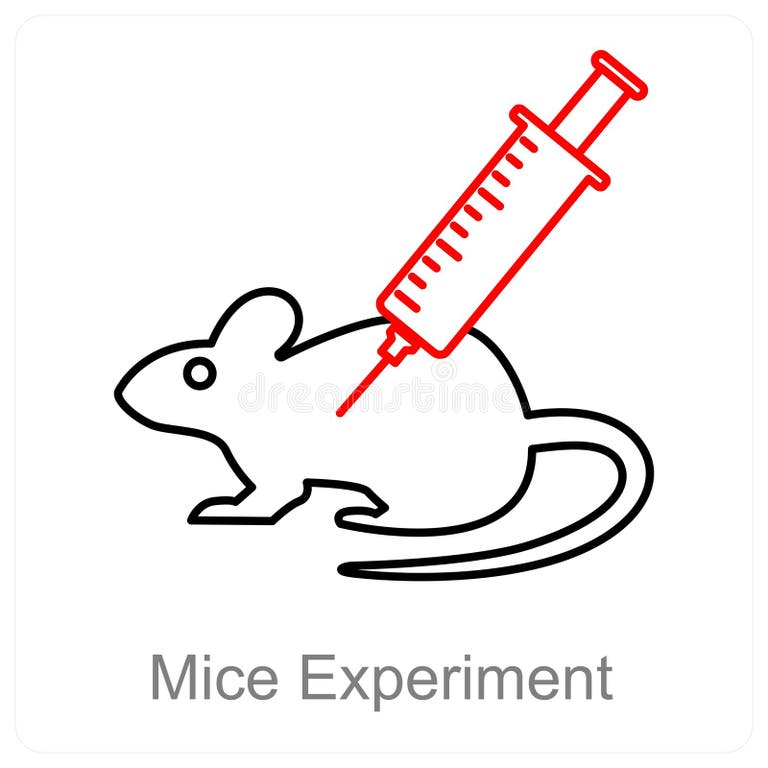 Mice Experiment stock vector. Illustration of experiment - 339061255
